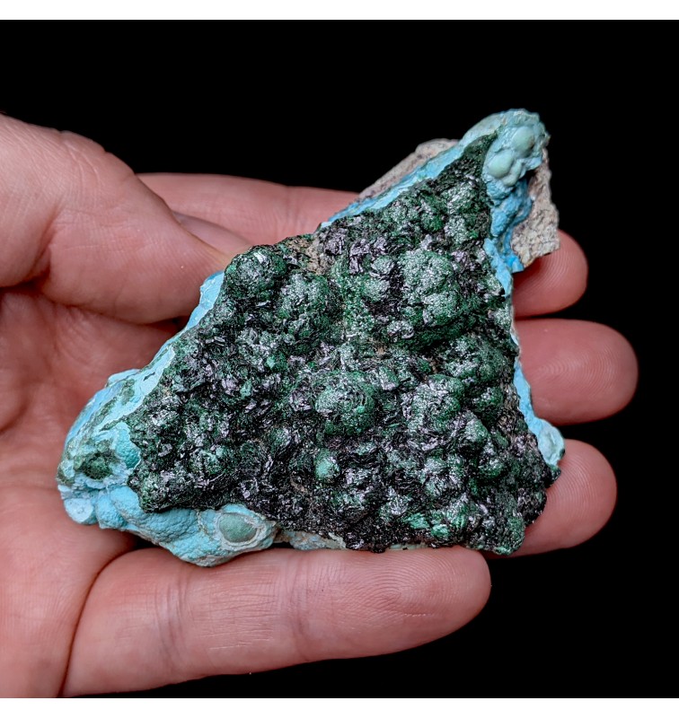 Malachite, chrysocolle, Mine de l'étoile, 166 g
